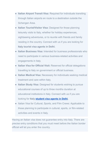 Italy Visa Agents In Delhi.pdf