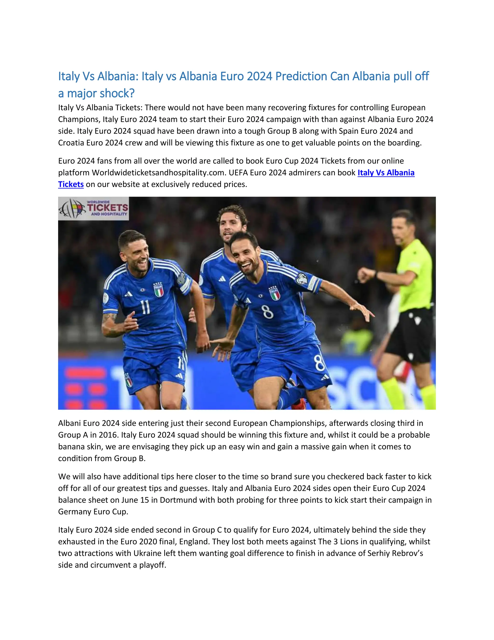 Italy Vs Albania Italy vs Albania Euro 2024 Prediction Can Albania pull ...