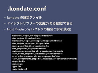 ぼくのかんがえた Itamae/Serverspec 構成フレームワーク 〜 Kondate 〜 | PPT