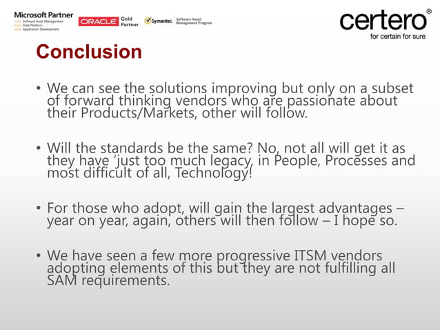 Mind the Gap: Between ITSM & SAM in the ITIL World” | PPT