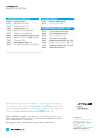 Ita mototrbo dm4000_series_accy_factsheet_adv | PDF