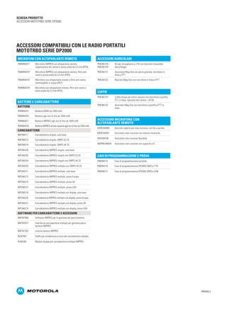 Ita mototrbo dp2000_accessori_adv | PDF