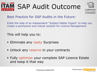 SAP Audit Defence Strategies by Kim Chalmers | PPT