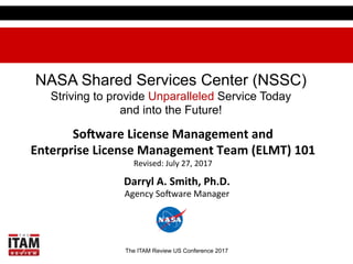 ITAM US 2017 How NASA saved $103m on software licensing | PPT
