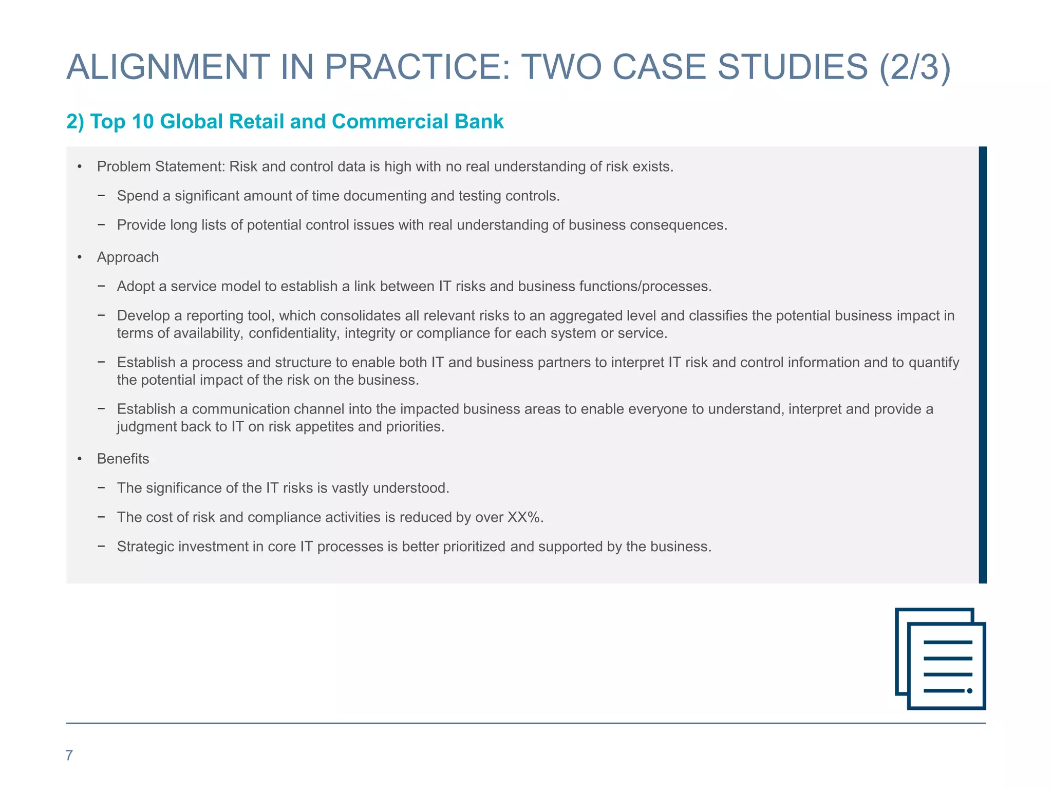 It and business risk alignment guide | PPT