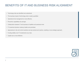 It and business risk alignment guide | PPT