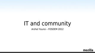 IT and community | PPT