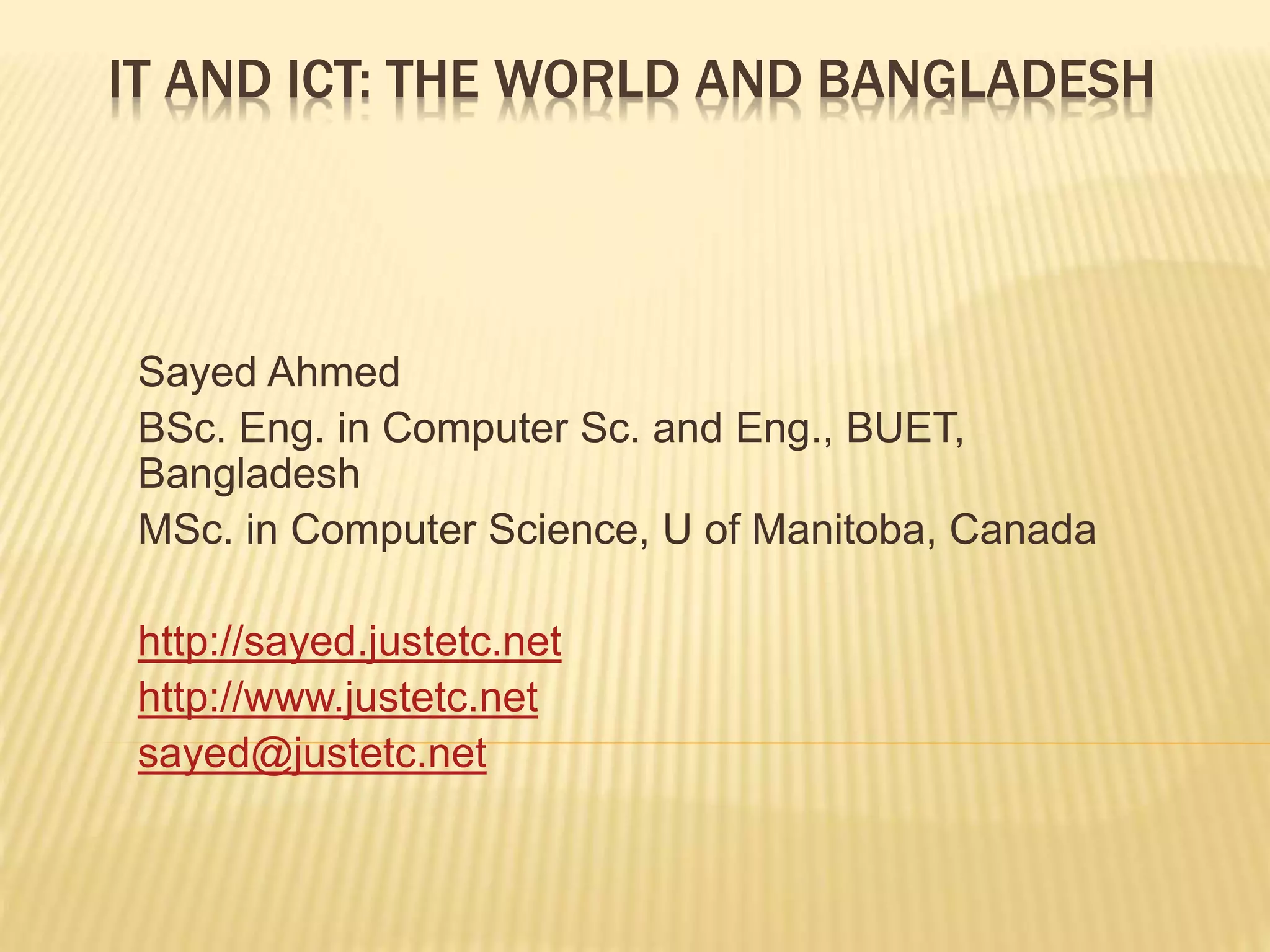 It and ict-bangladesh_world | PPTX