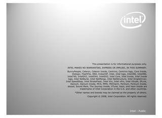 Intel Social Computing & Sustainability Issues | PPT