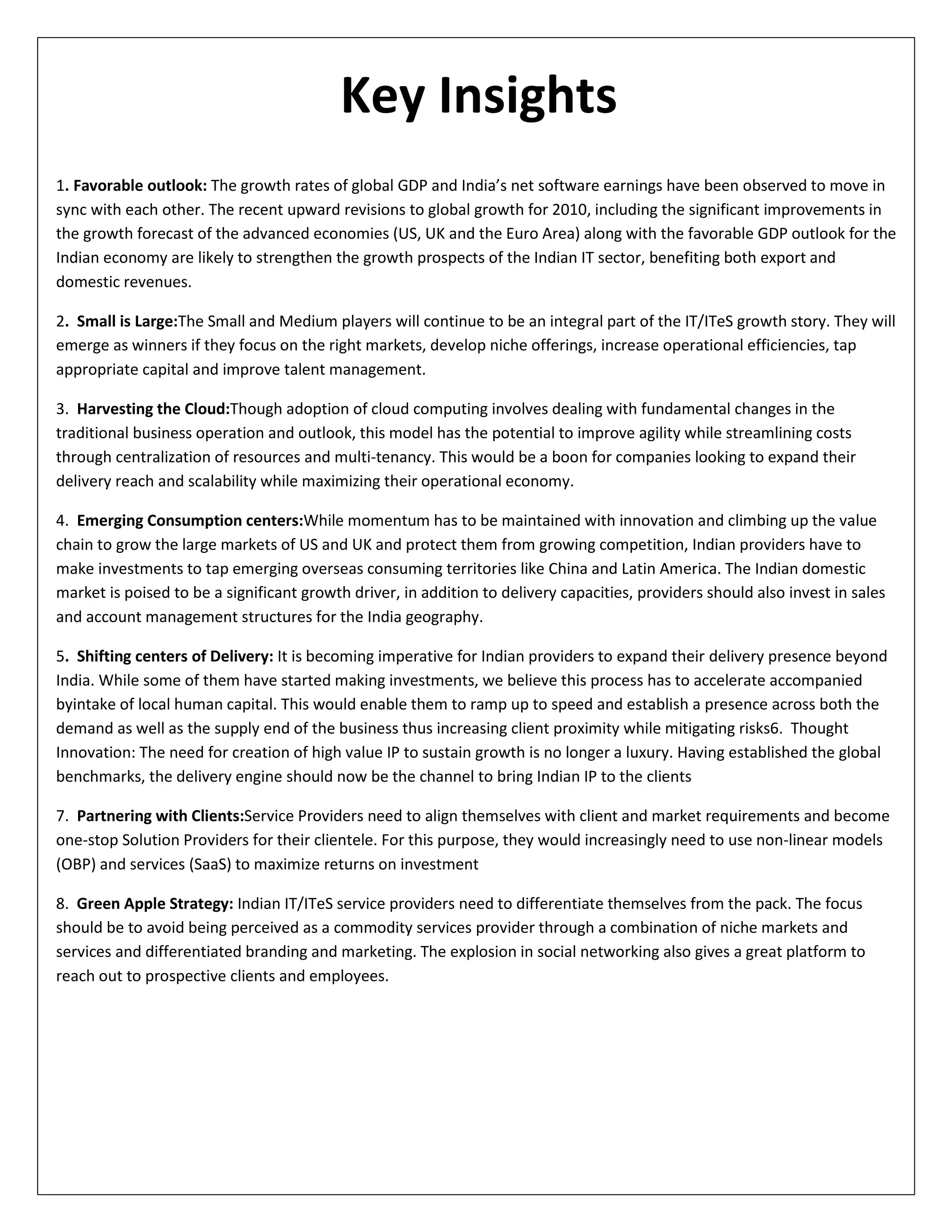 It and ites sector in india | DOCX