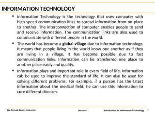 it and its application ( in different sectors of present world).ppt