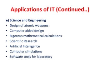 Information Technology and its Applications | PDF
