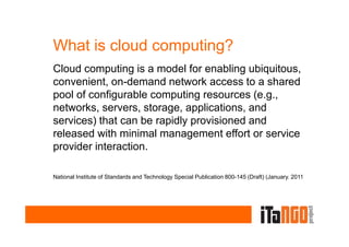 iTaNGO Workshop Cloud Presentation | PPT