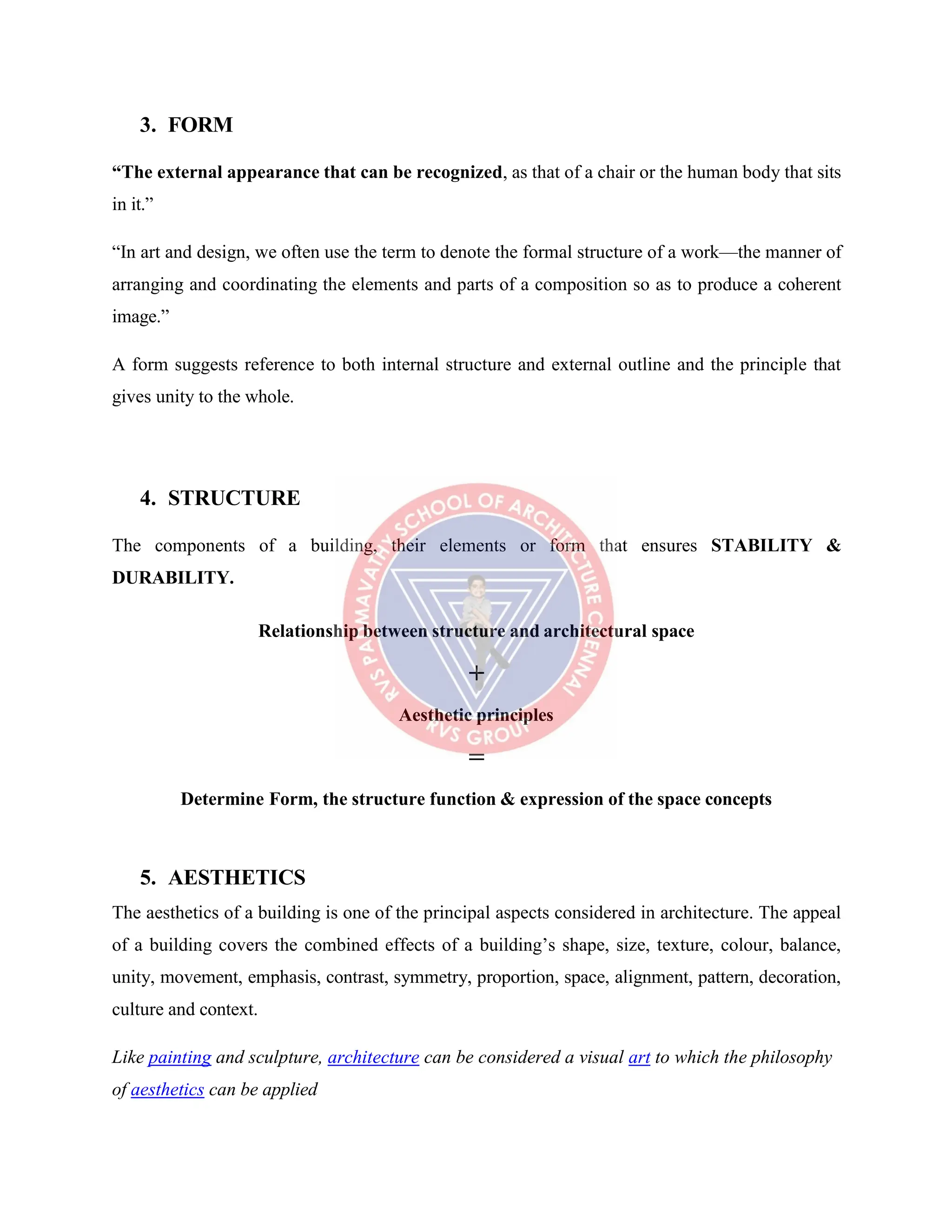 INTRODUCTION TO ARCHITECTURE,ORGANISATION OF FORM.pdf
