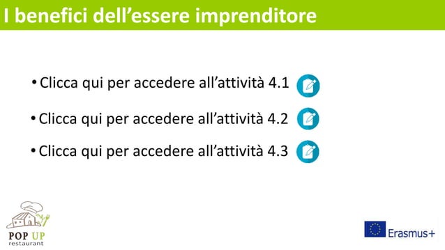 Power point - Outcome 4 I vantaggi dell'essere imprenditore | PPT