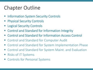 ICAB - ITA Chapter 5 class 7-8 - Controls and Standards | PPTX