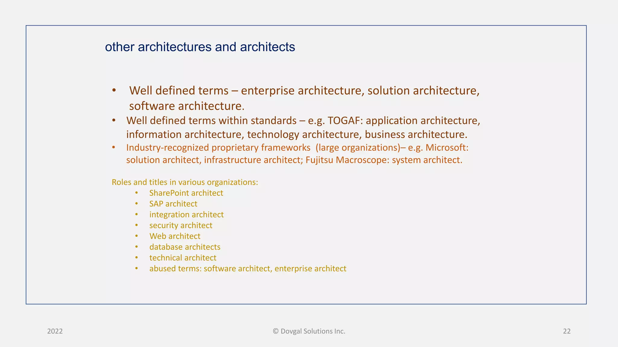 IT Architecture and Architects | PPTX
