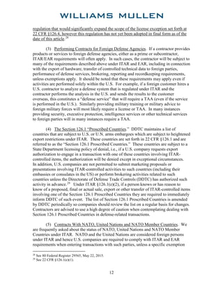 ITAR for Government Contracts - Revised for Recent Amendments | PDF