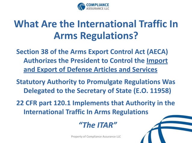 Itar for senior executives | PPTX