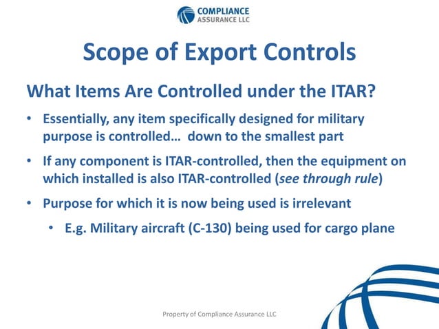 Itar for senior executives | PPTX