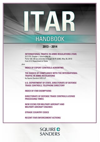 Itar handbook a4 | PDF