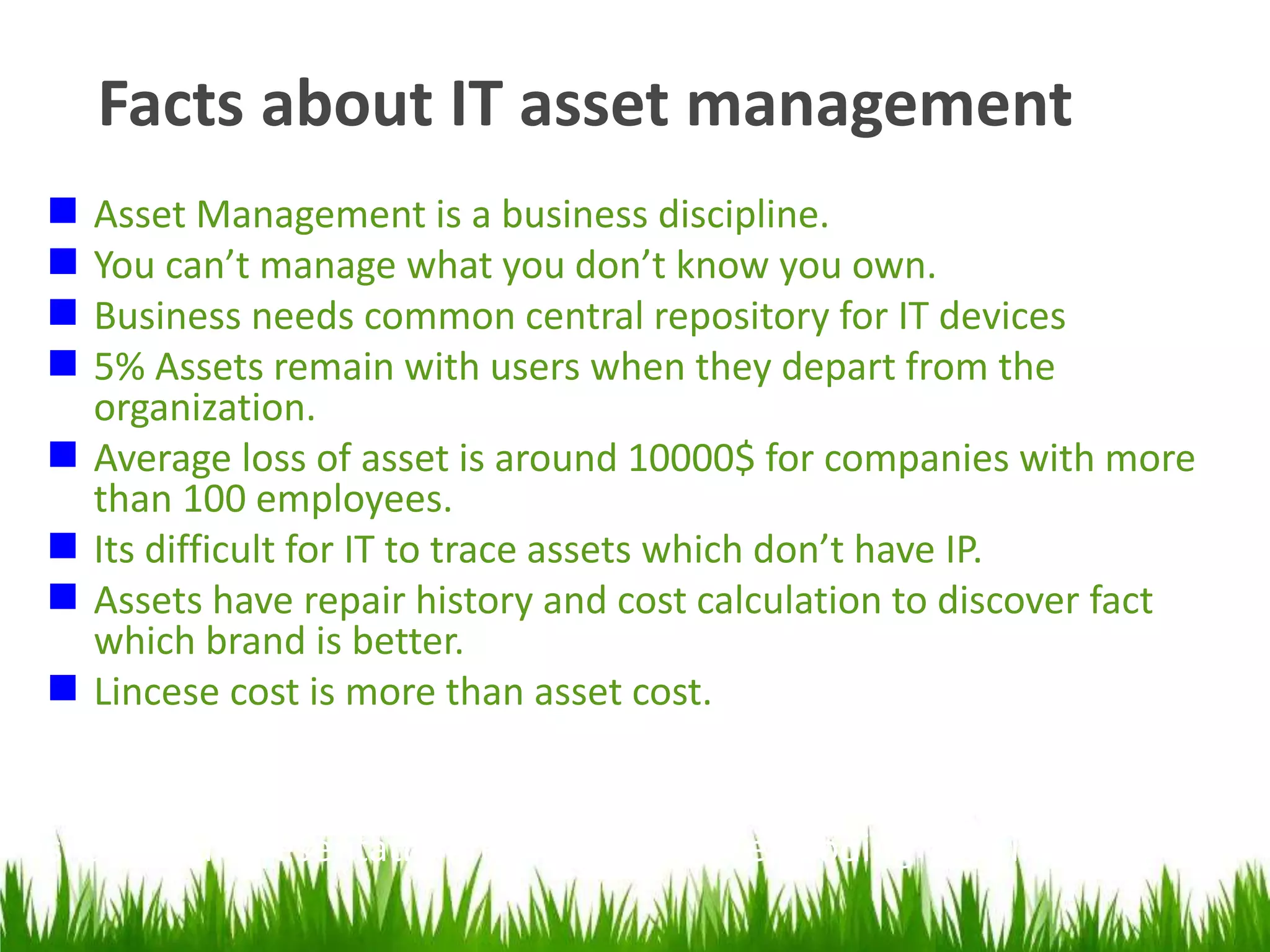 IT Asset management presentation | PPTX