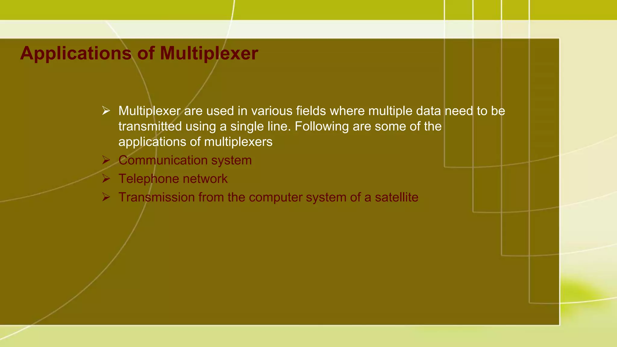 Network Topology, multiplexer and demultiplexer | PPTX