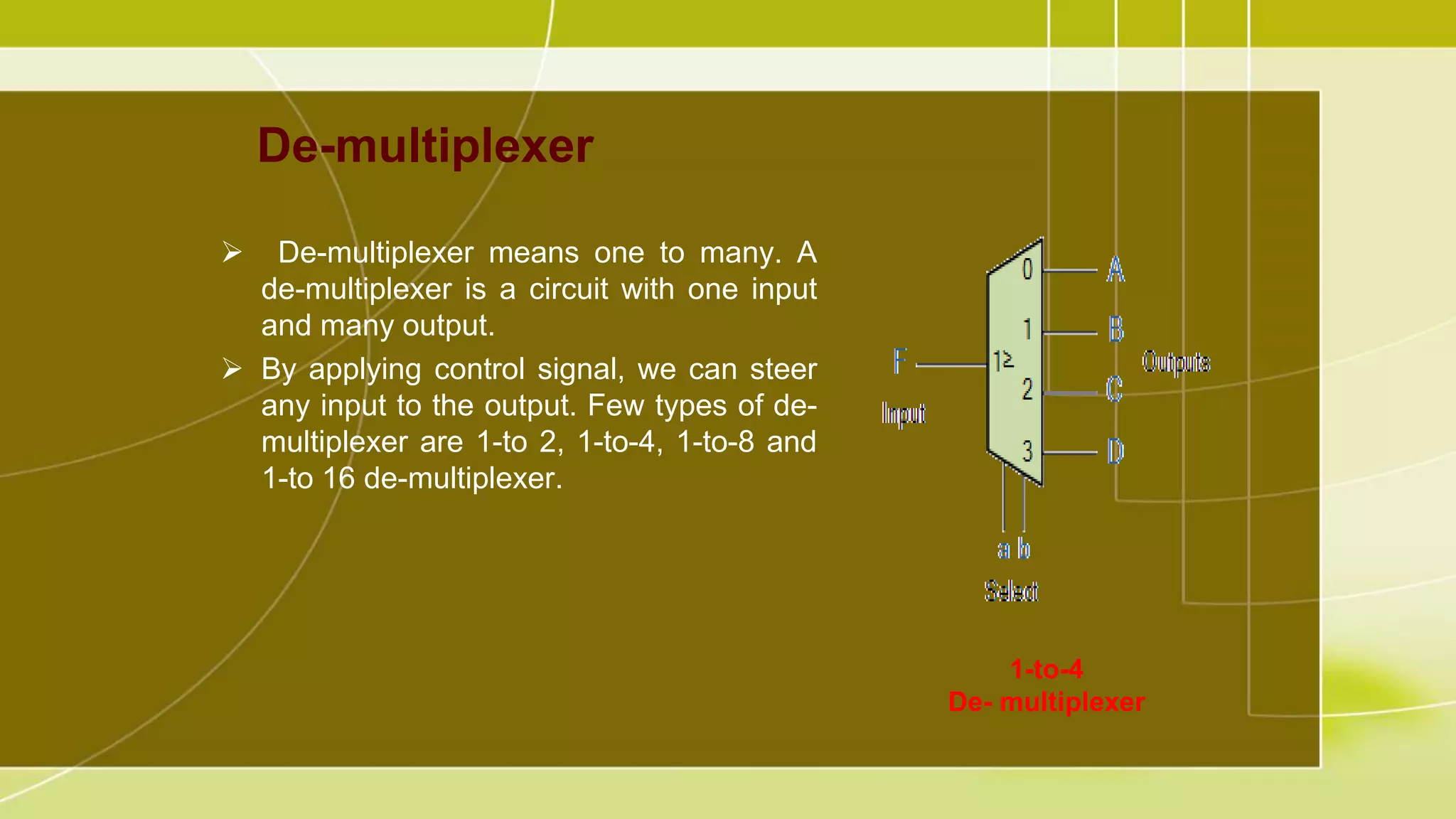 Network Topology, multiplexer and demultiplexer | PPT