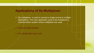Network Topology, multiplexer and demultiplexer | PPT