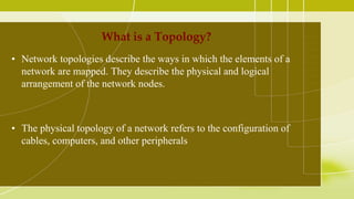 Network Topology, multiplexer and demultiplexer | PPT