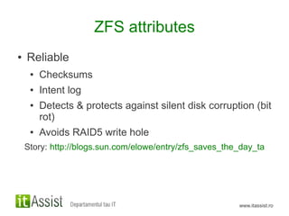 IT Assist - ZFS on linux | PPT