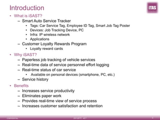 IIoT: iTAS Auto Service Tracker | PPT