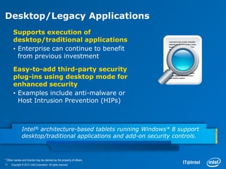 Evaluating Microsoft Windows 8 Security on Intel Architecture Tablets ...