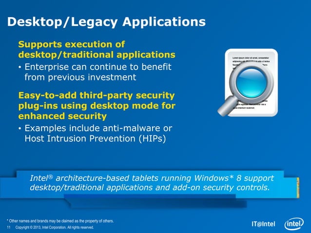 Evaluating Microsoft Windows 8 Security on Intel Architecture Tablets ...