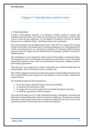 IT Audit - Internship Report | PDF