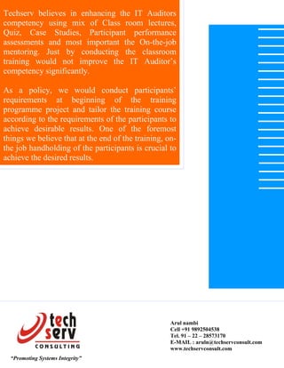 IT AUDITORS TRAINING | PDF