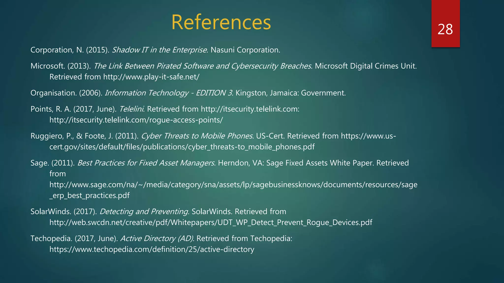 IT Audit - Shadow IT Systems | PPTX
