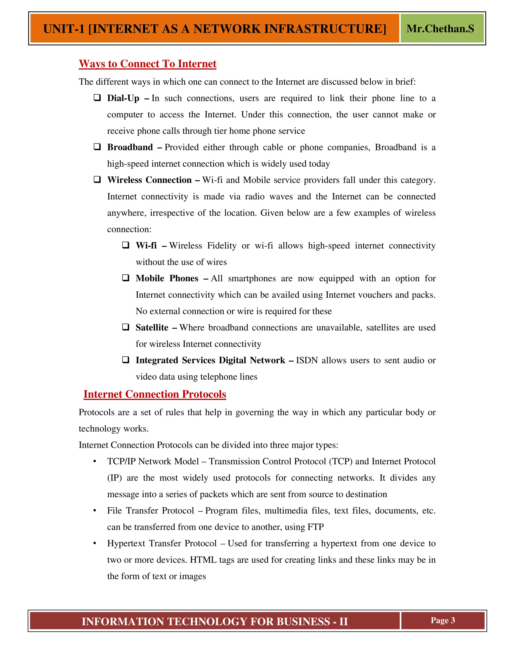 INTERNET AS A NETWORK INFRASTRUCTURE | PDF