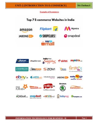 INTRODUCTION TO ECOMMERCE | PDF