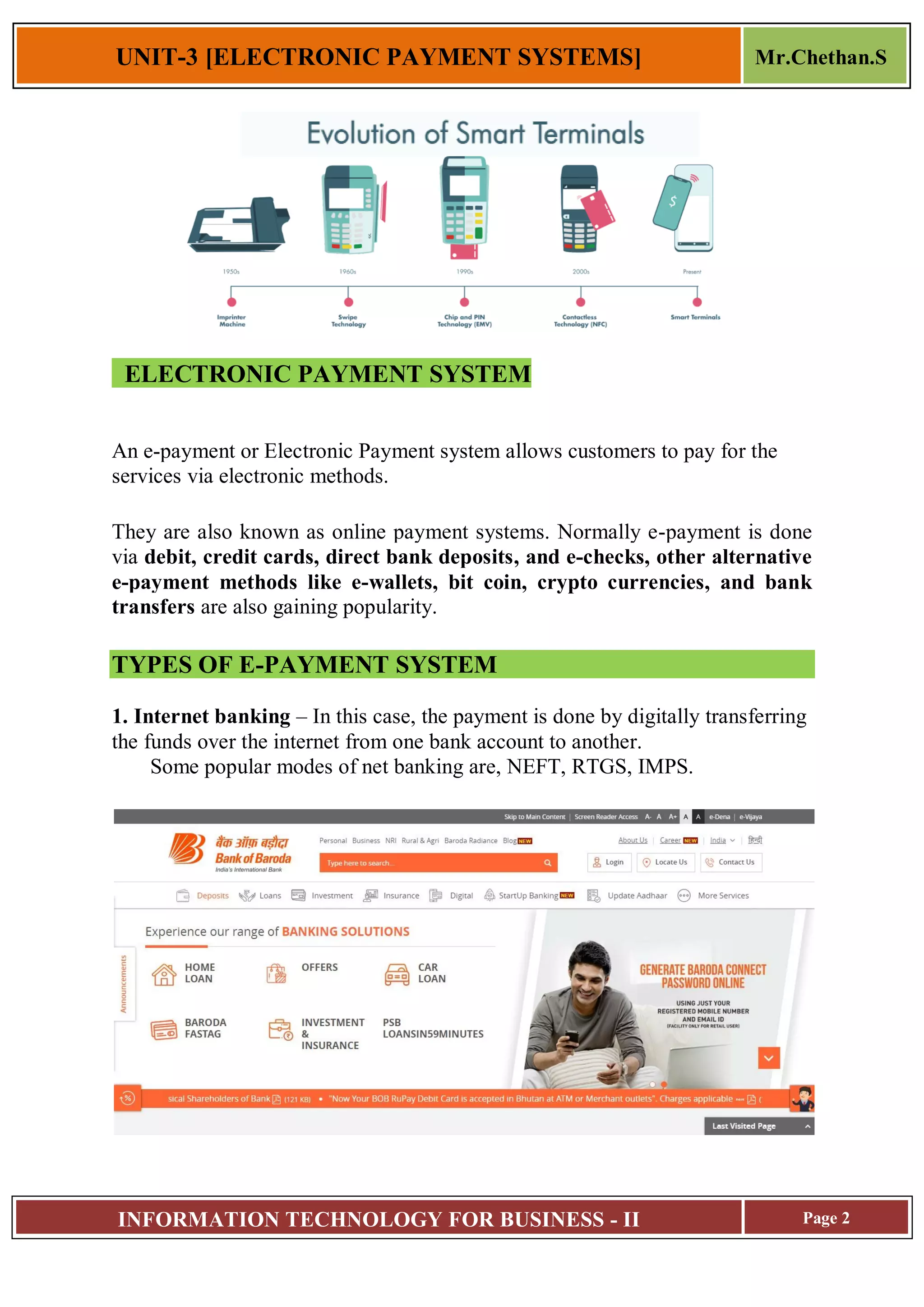 ELECTRONIC PAYMENT SYSTEMS | PDF