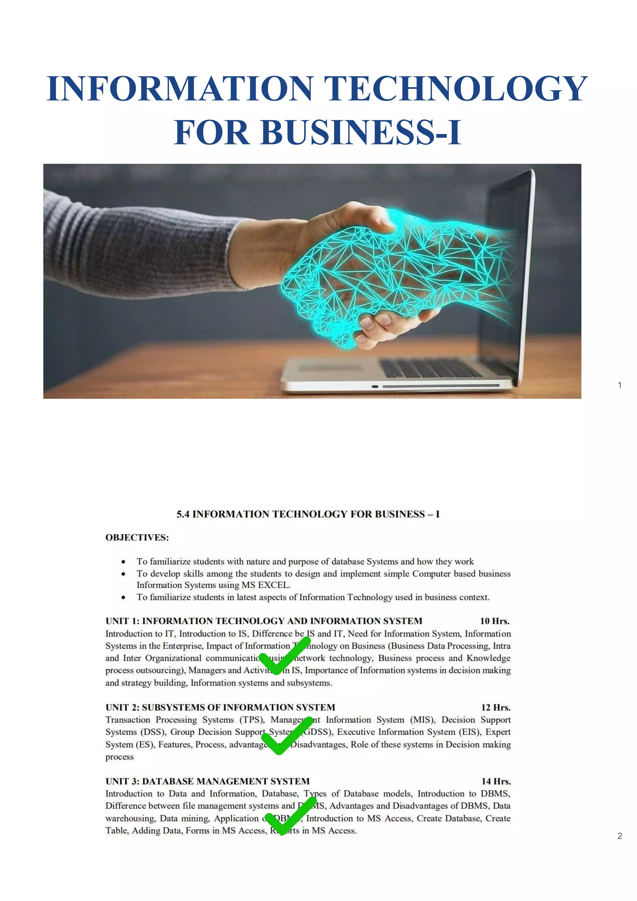 MICROSOFT EXCEL IN BUSINESS | PDF