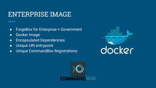 ITB2019 ForgeBox Enterprise : Private Software Directory - Javier Quintero | PPT