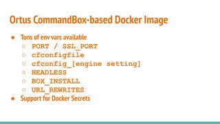 ITB2019 Scaling with CommandBox in Production! - Brad Wood | PPT