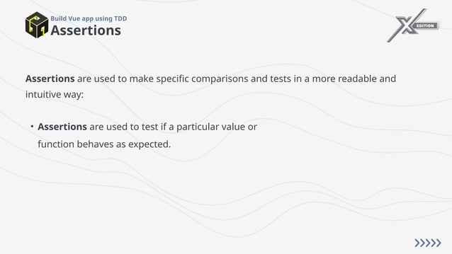 ITB 2023 Build Vue Apps Using tdd (Test-Driven Development).pptx ITB 2023 Build Vue Apps Using tdd (Test-Driven Development).pptx