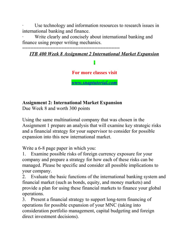 Itb 400 Massive Success / snaptutorial.com