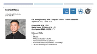 IT Background - Michael Dong | PPT