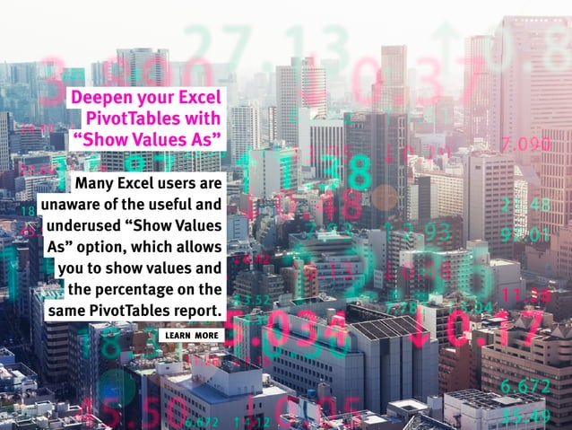 8 ways to improve your Excel skills | PDF