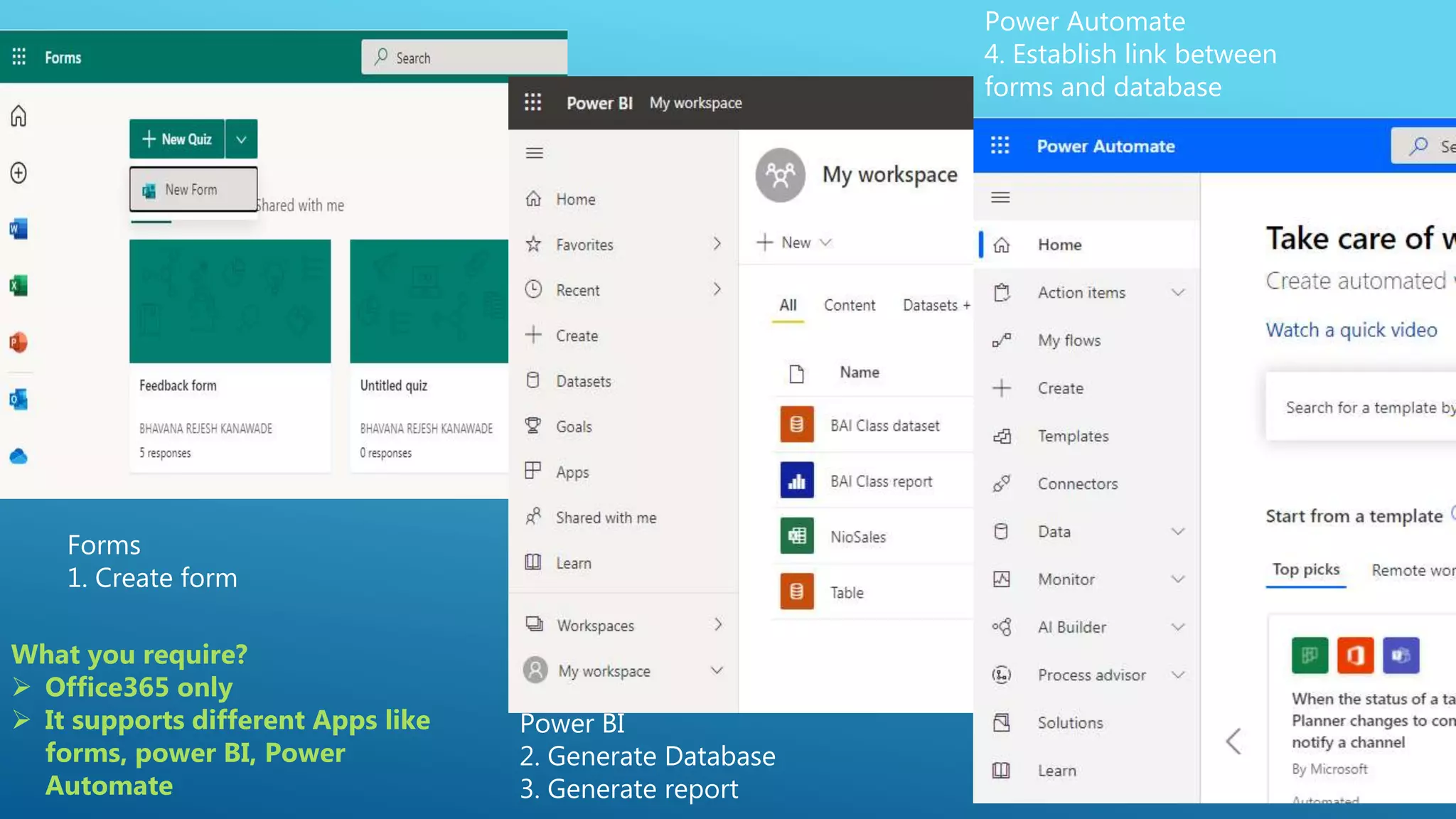Data Visualization How To Connect Microsoft Forms To Power Bi Ppt