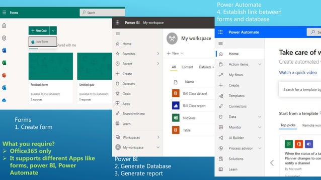 Data Visualization - How to connect Microsoft Forms to Power BI | PPT