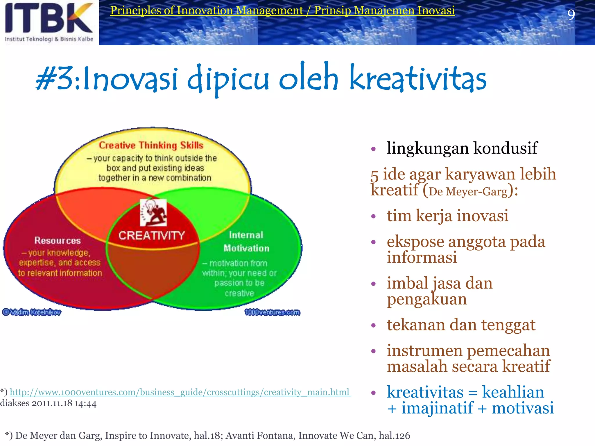 Itbk mm 2011- Innovation Management - principles of innovation ...